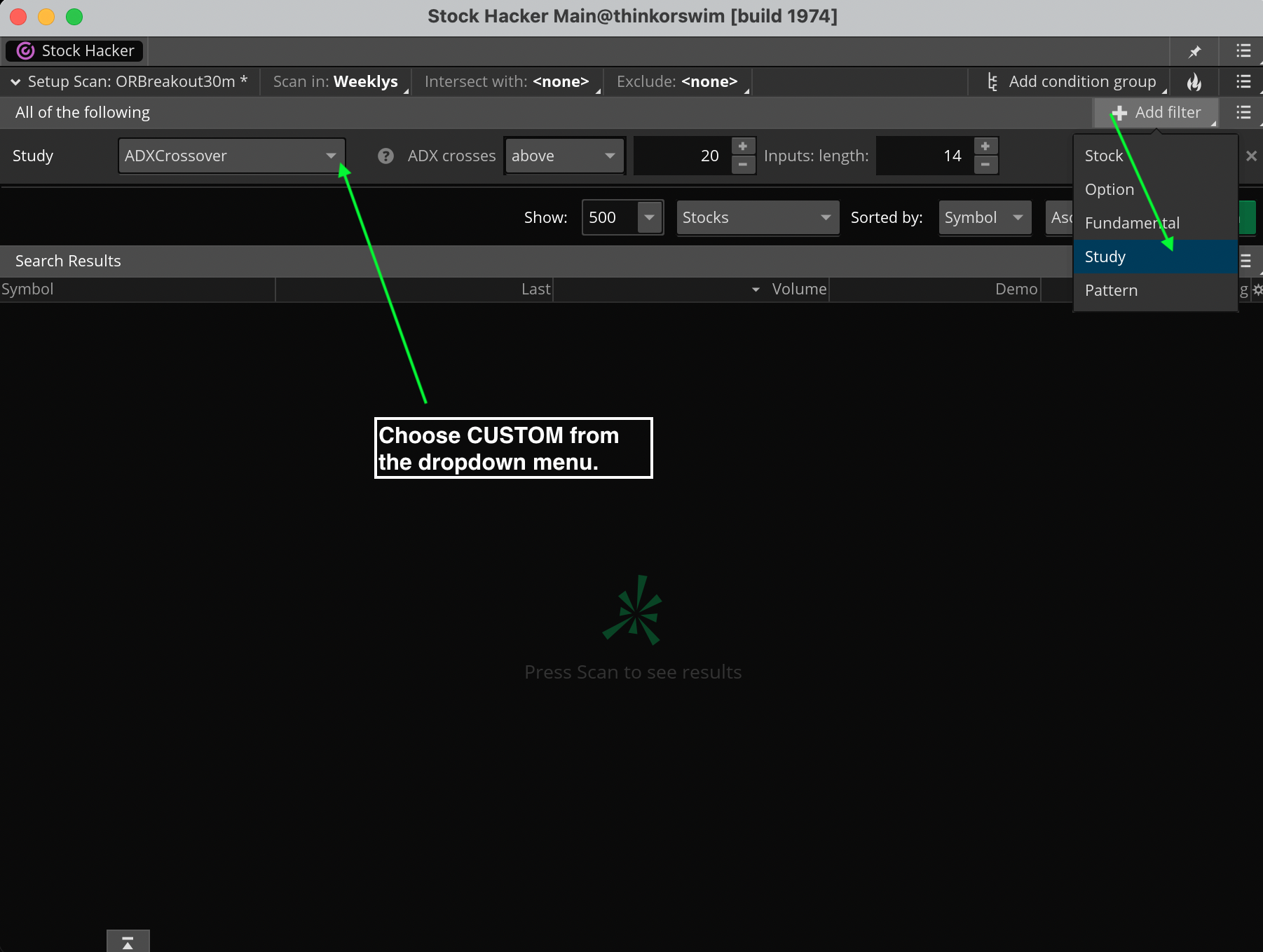 TTM Squeeze Scanner - Custom Scan in Think or Swim: - Simpler Trading